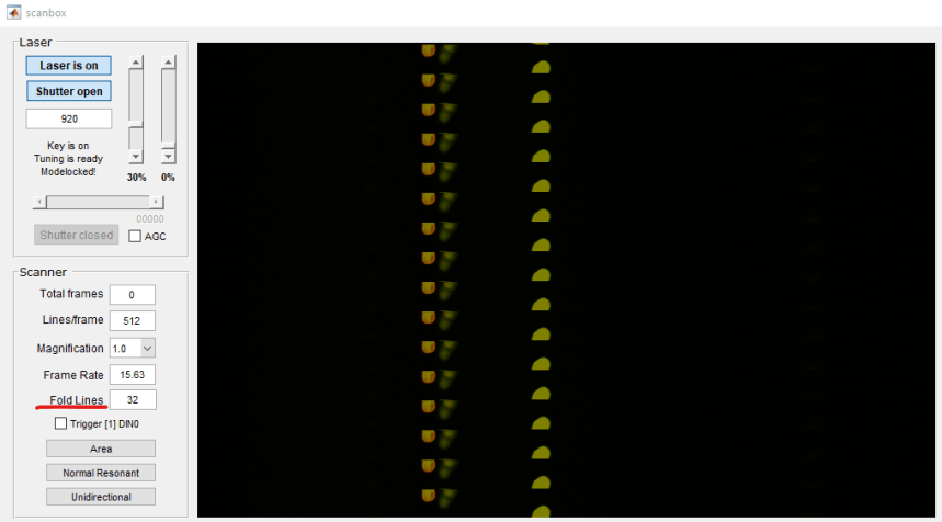 Achieving high frame rates with subframe folding – Scanbox